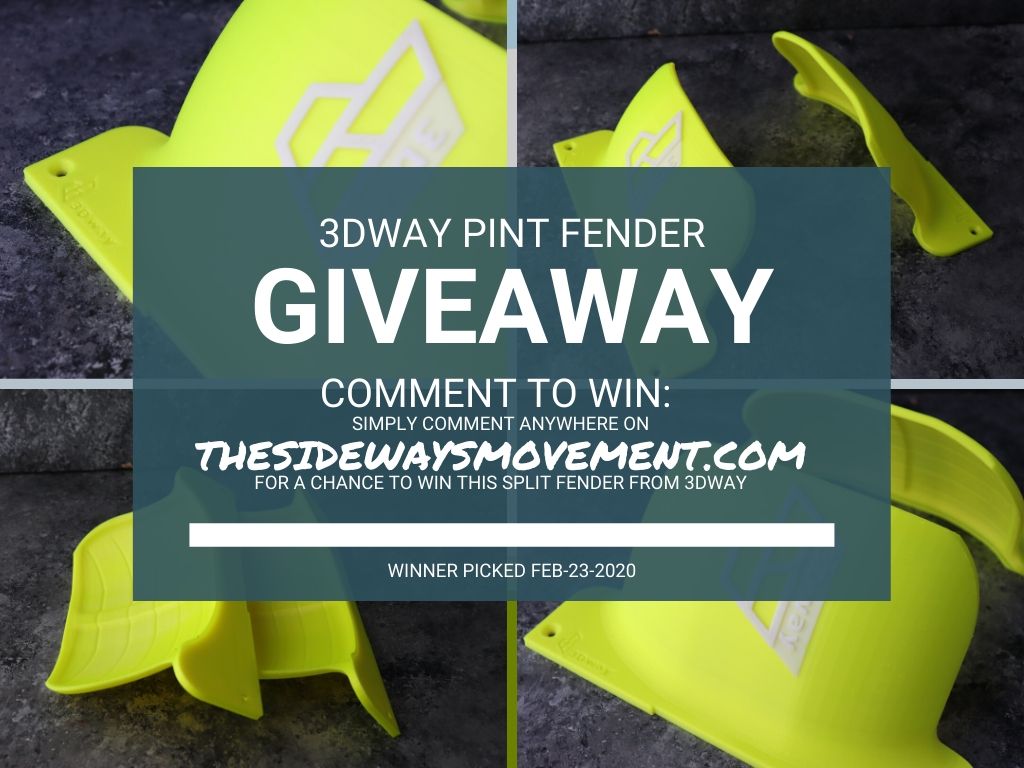 3Dway Onewheel Fender Giveaway - The Sideways Movement